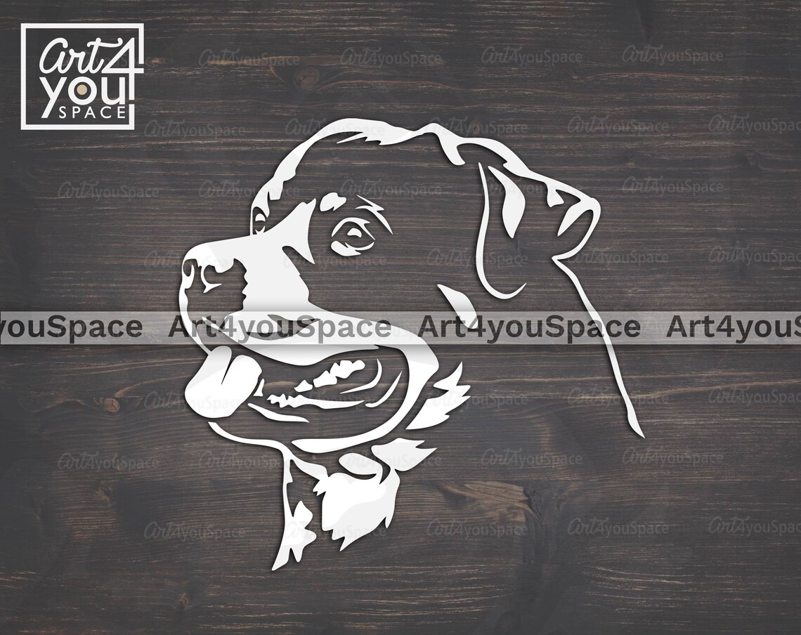 Rottweiler Svg Dog Cricut Project Rott Vector Stencil - Etsy