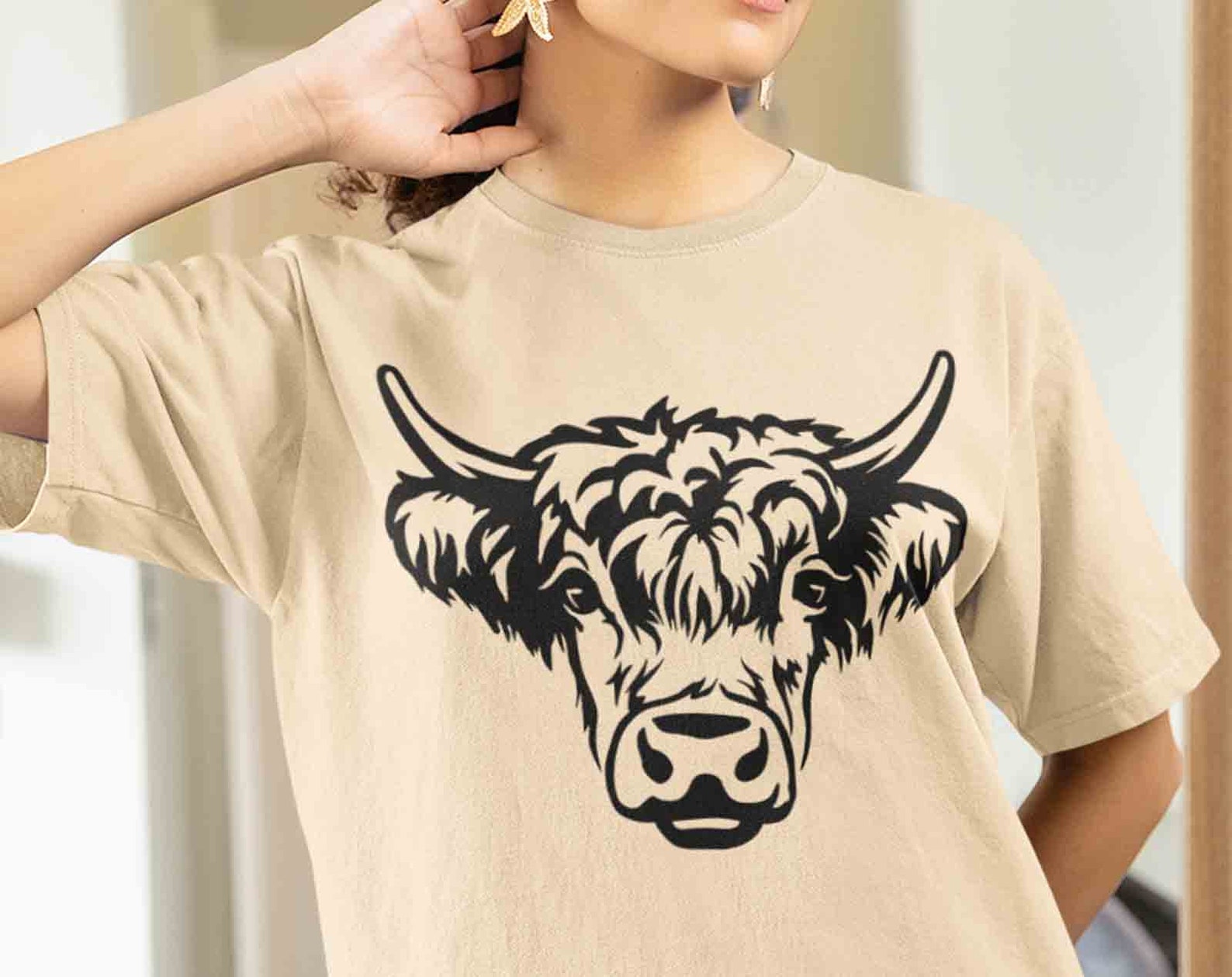 Highland Cow SVG File Cricut Heifer Clipart Farm Animal - Etsy