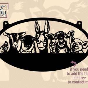 Barn Animals Svg, Dxf Files for Cnc, Laser Cut Vector, Plasma Files ...
