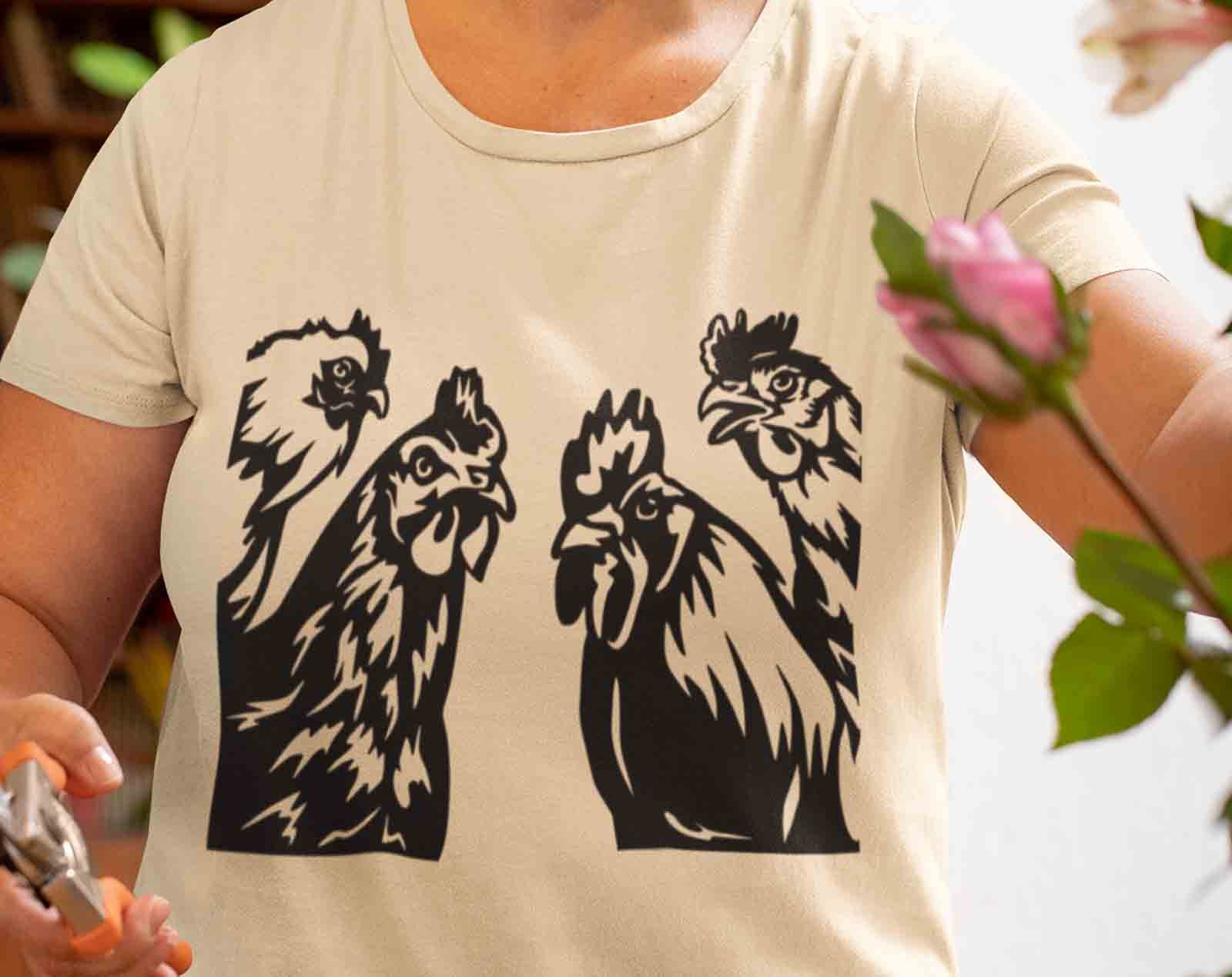 Chickens Svg, Peeking Rooster Svg Files Cricut, Glowforge Laser Cut ...
