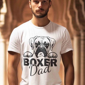 Boxer Dog Svg, Dog Breed, Boxer Dad, Cute Animal Face, Head, Peeking ...