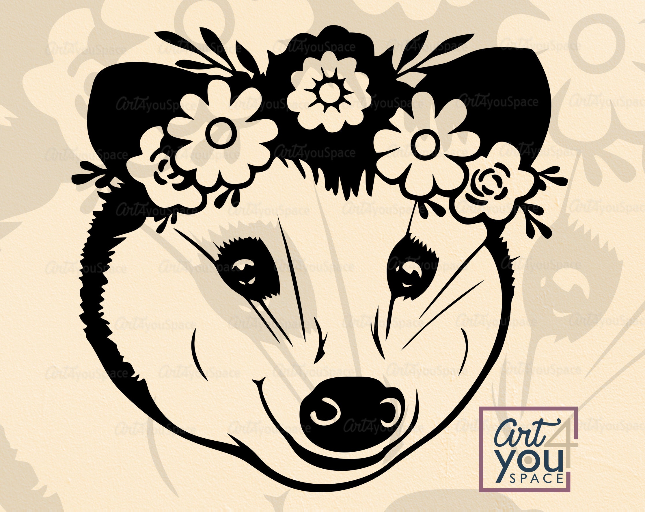 Svg Opossum Mom Possum Face Woodland Animal Wild Nature - Etsy