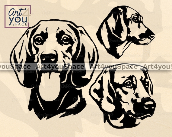 Redbone Coonhound Dog Svg Files for Cricut Pet Face Vector | Etsy