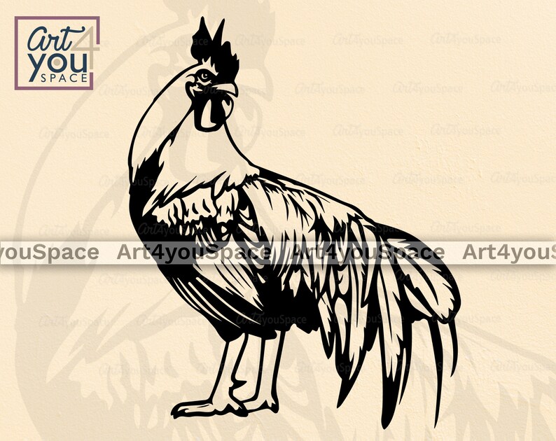 Hahn Svg Dateien für Cricut Henne Vektor Bauernhof Tier - Etsy.de