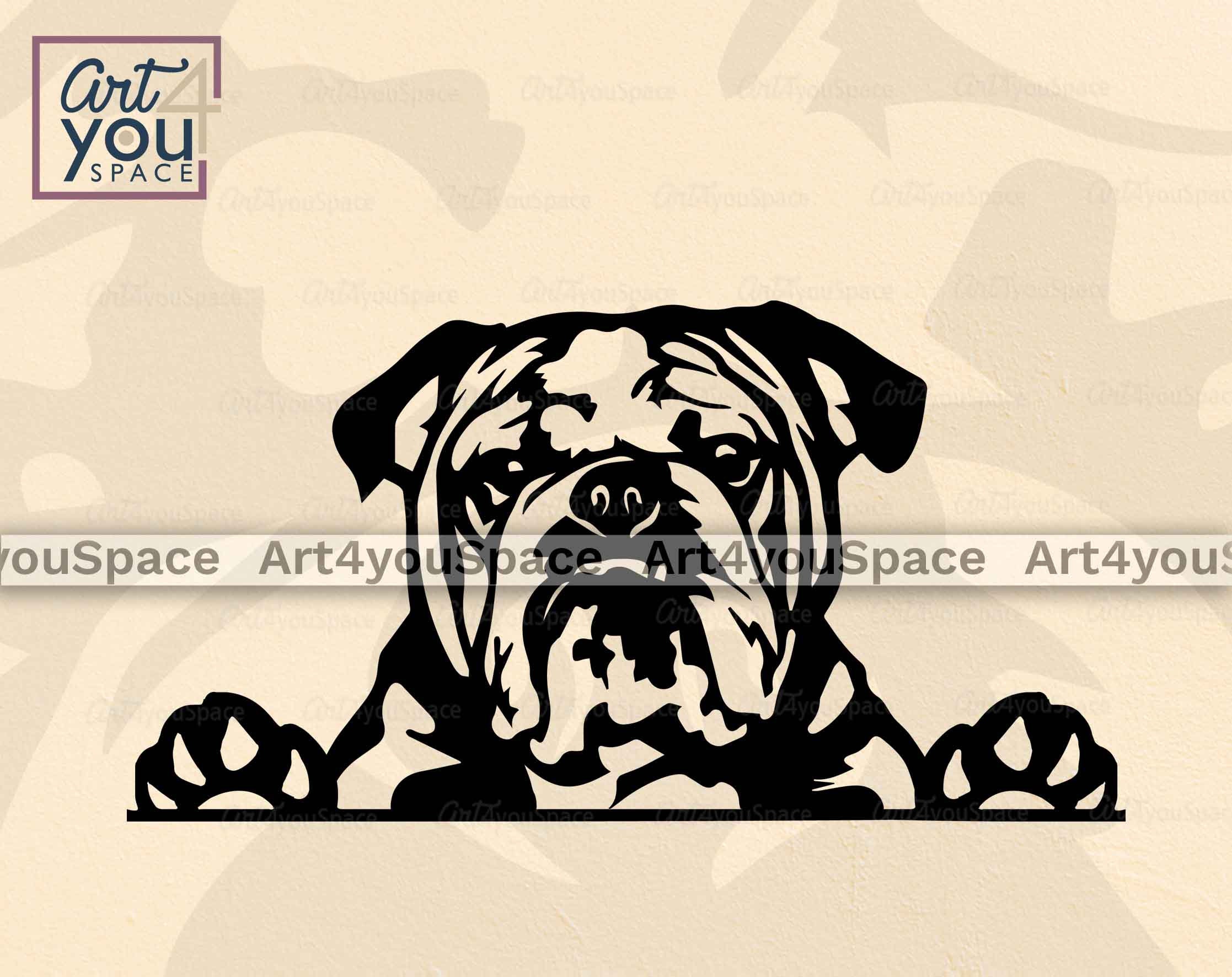 English Bulldog Svg Dog Svg Files for Cricut Plasma Dxf - Etsy