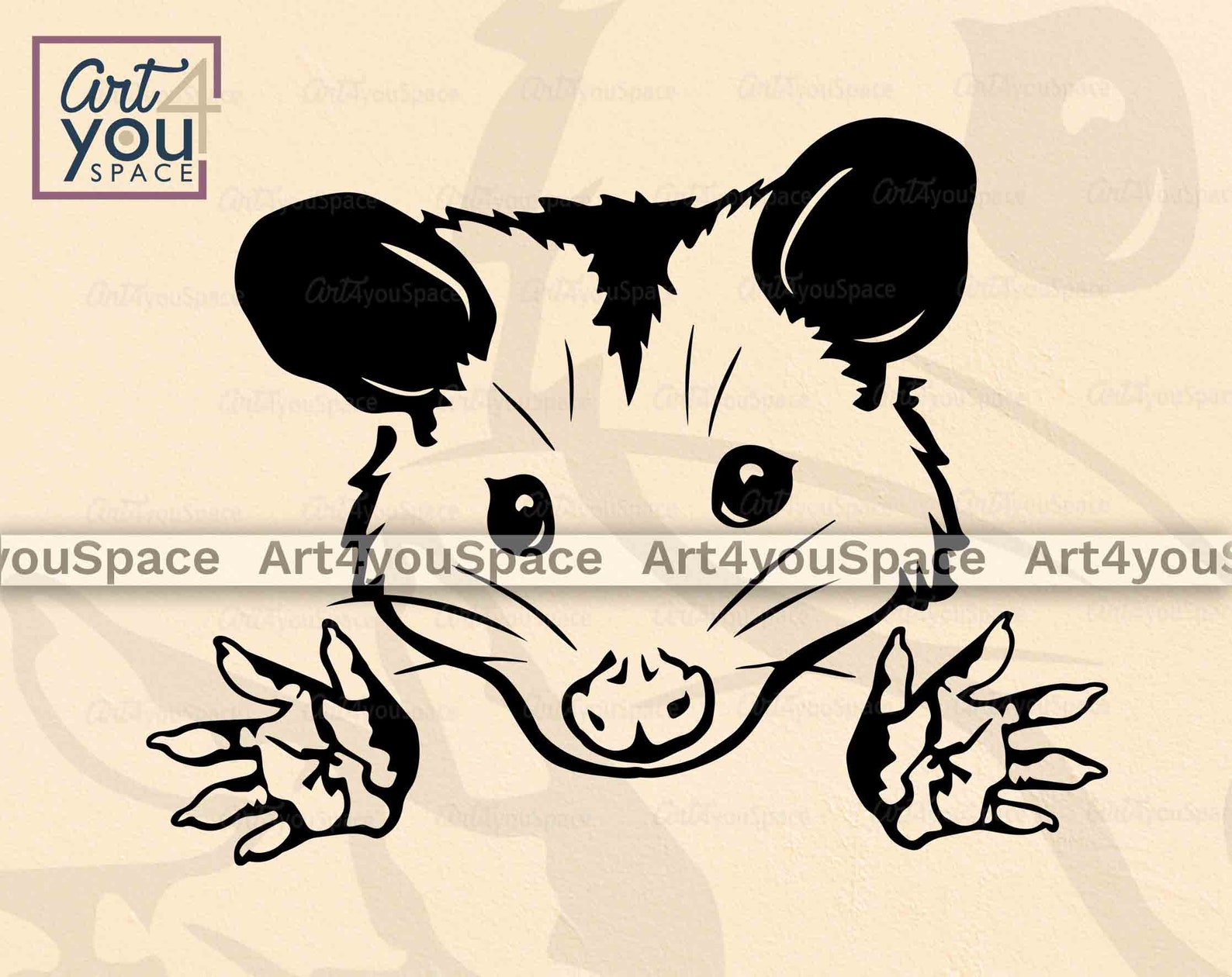 Opossum SVG File Possum Woodland Cute Virginia Opossum - Etsy