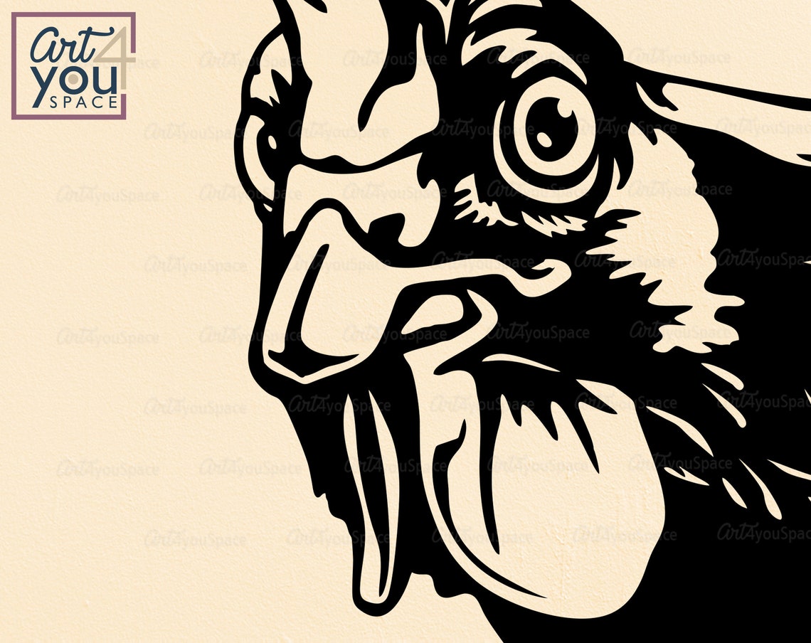 Chicken Svg funny farm Animal Poultry Peek a boo head face | Etsy