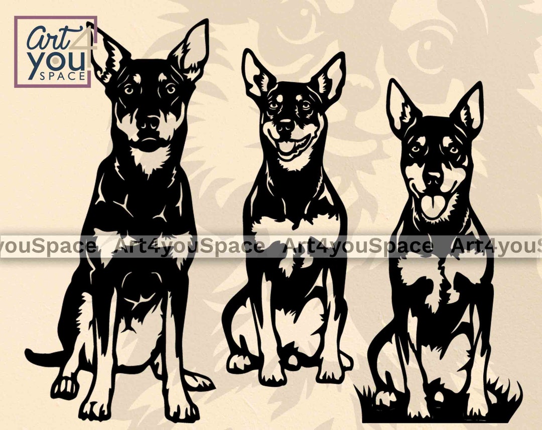 Australian Kelpie Dog Svg File for Cricut, Cnc Laser DXF Vector Art ...