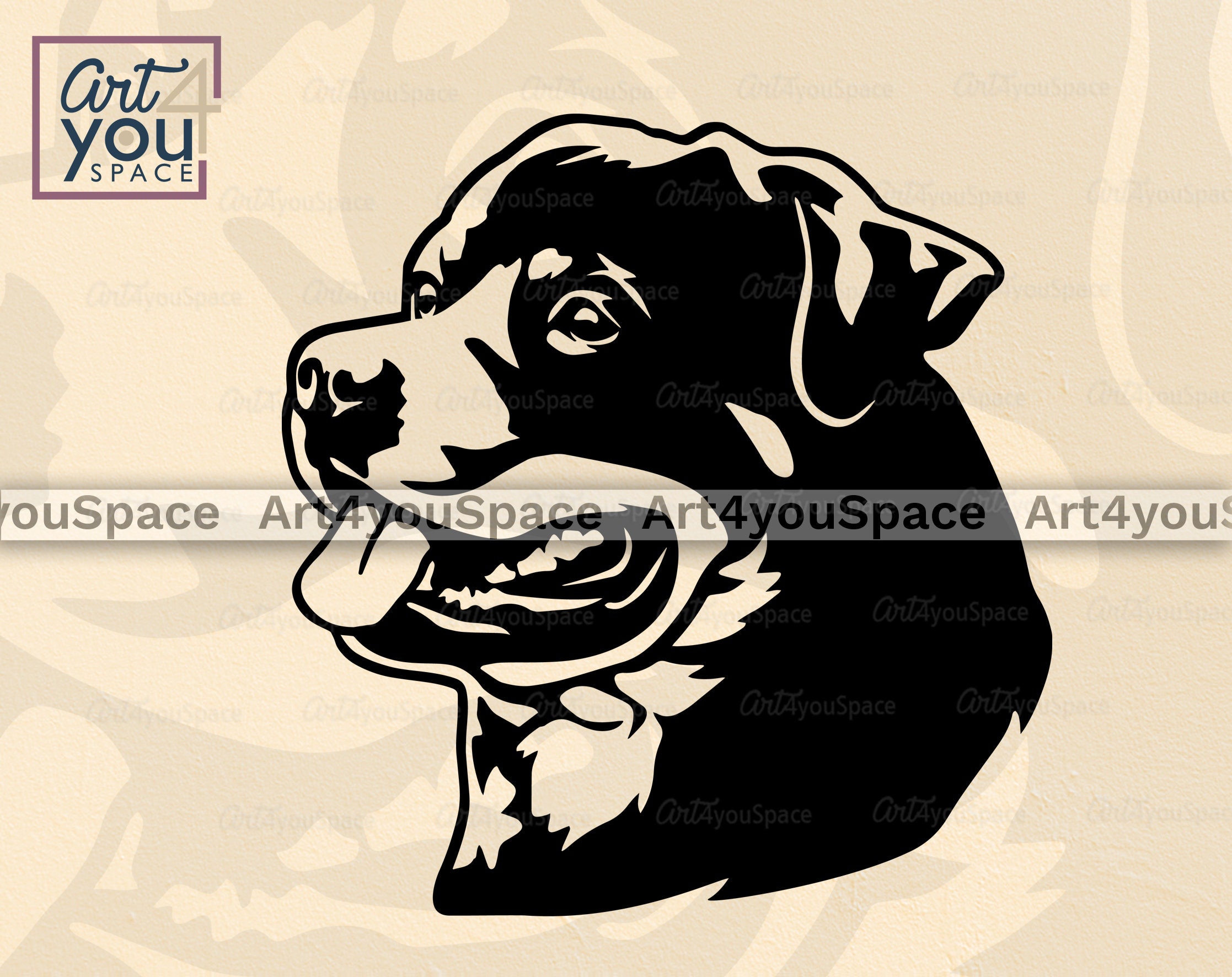 Rottweiler svg Dog Cricut Project Rott Vector stencil | Etsy