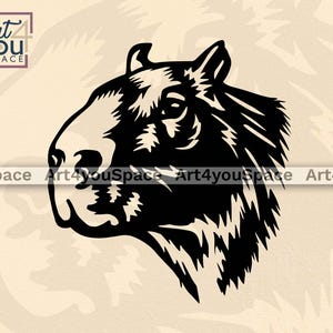 Capybara Svg, Vector Graphics, Cute Animal Clipart, Cartoon Png, T ...