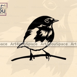 Robin Svg Files for Cricut, Bird Vector Files for Laser, Cnc Project ...
