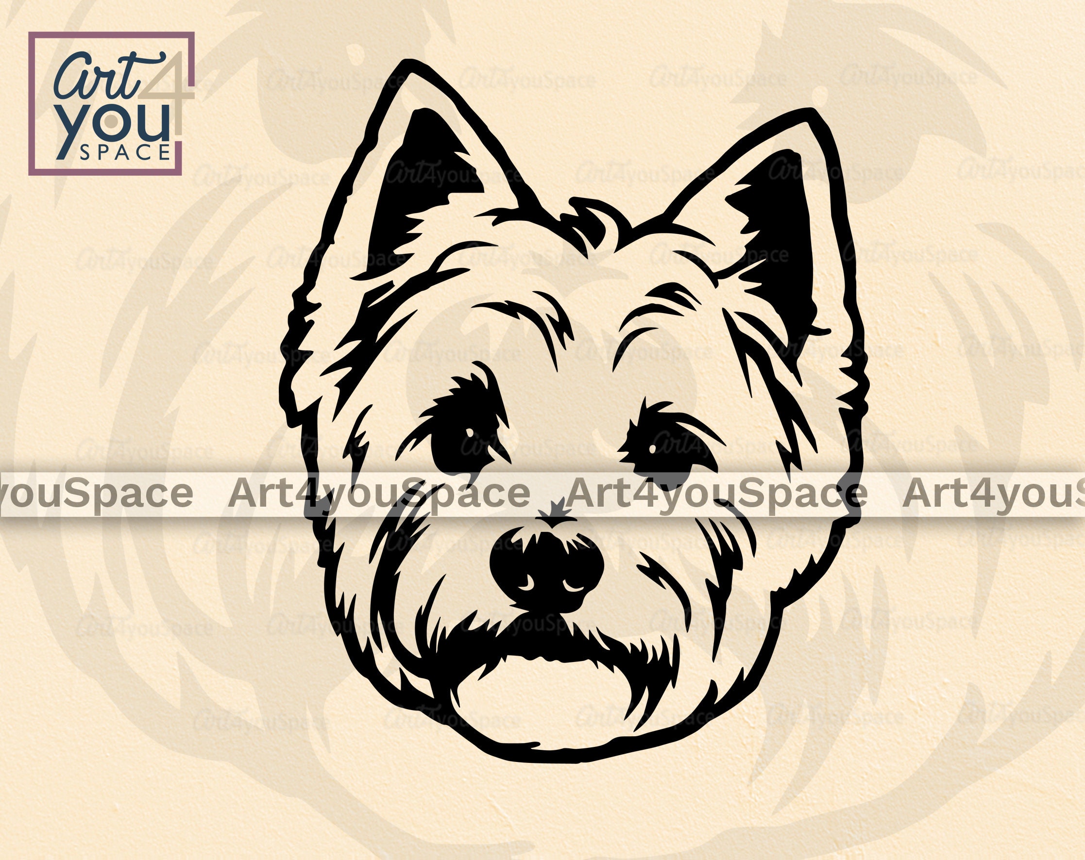 West Highland White Terrier svg Westie mom clipart dog svg | Etsy