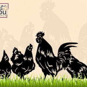 Chicken Laser Cut File, Rooster Svg, Cricut Projects, Farm Animal ...