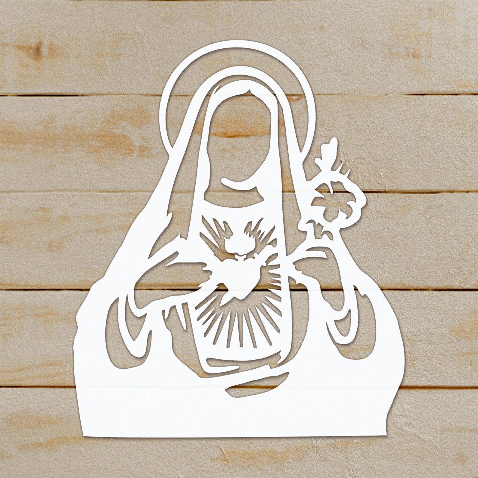 Virgen María svg Jesús svg Madre de Dios Christian clipart - Etsy España