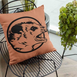 Opossum Svg, Possum Screaming Clipart, Woodland Animal, Wild Nature ...