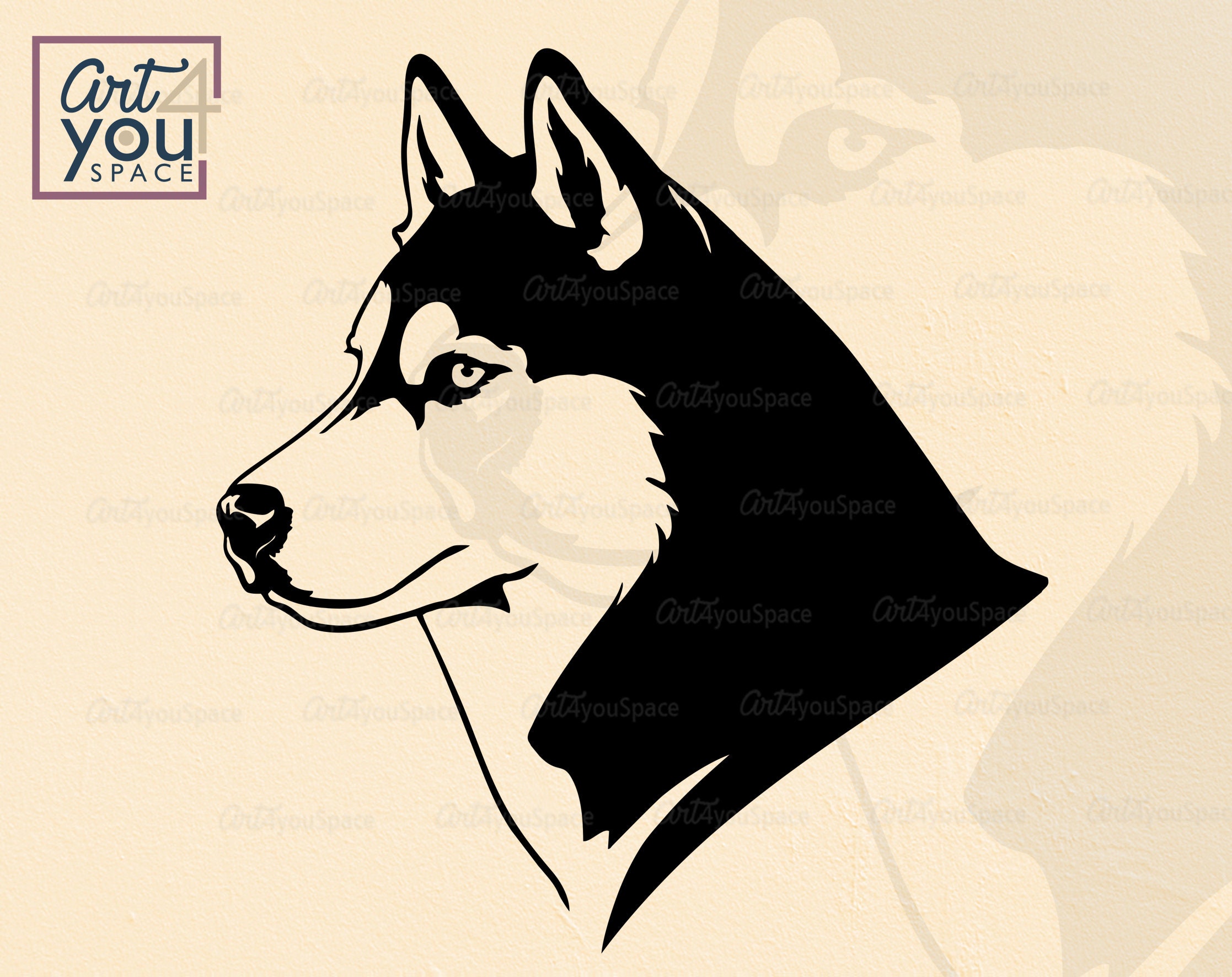 Husky SVG Dog Svg Cricut Siberian Husky Breed Clipart - Etsy