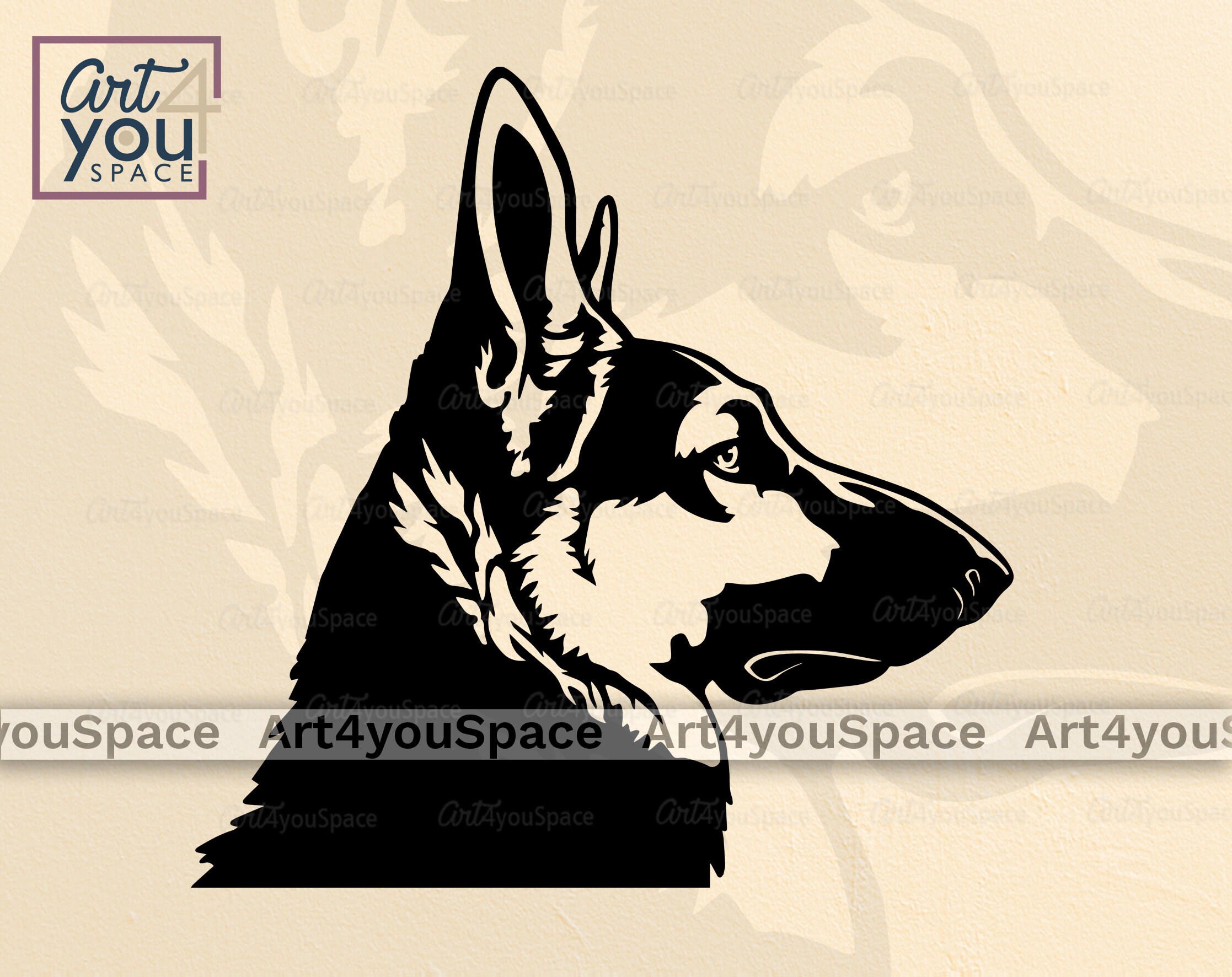 German Shepherd Svg Dog Svg Cricut Laser Cut Vector Dxf - Etsy Canada