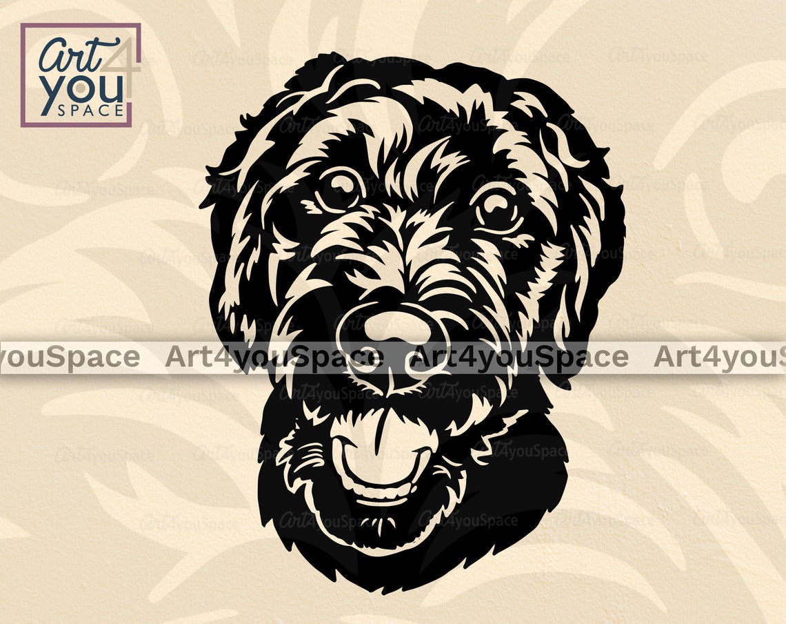 Schnoodle Dog SVG Files for Cricut Project Vector Graphics | Etsy