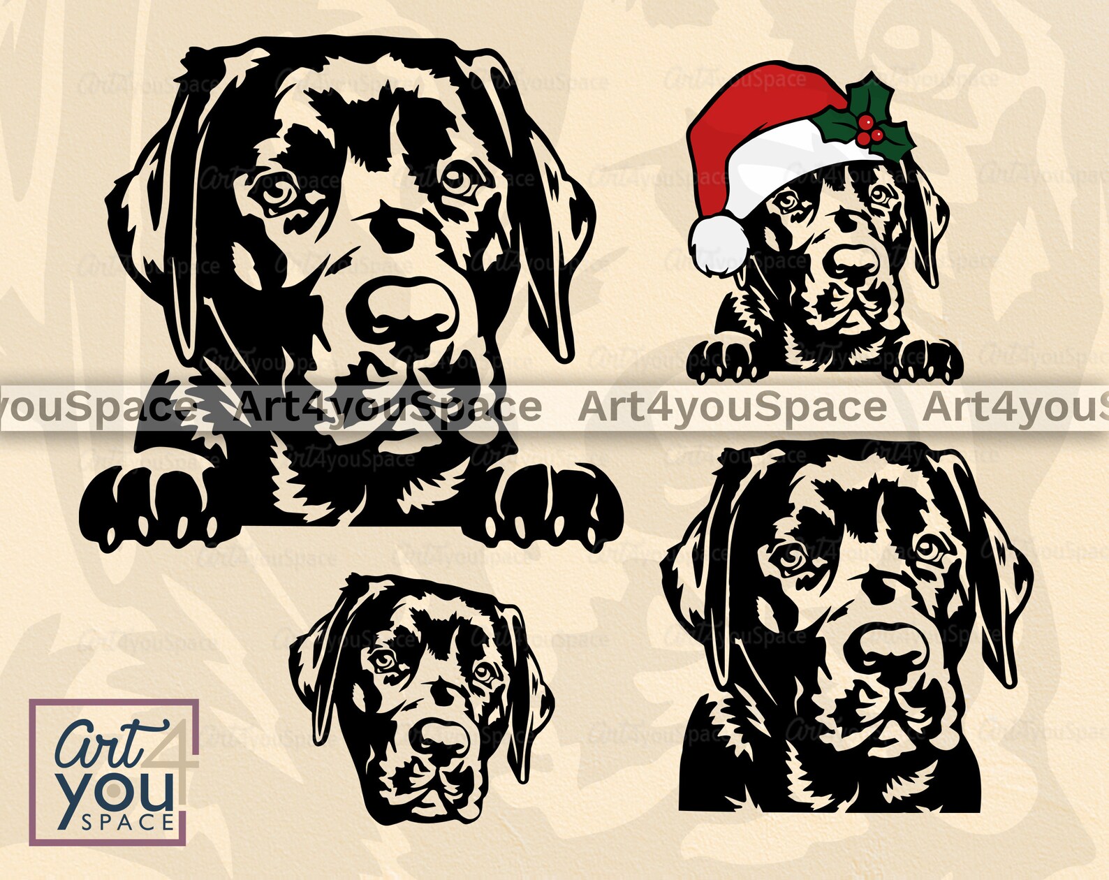 Black Labrador Dog Svg Cricut Christmas Labrador Retriever - Etsy