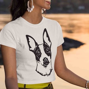 Rat Terrier, Dog Svg Files Cricut, Cute Pet Face Clipart, Animal ...