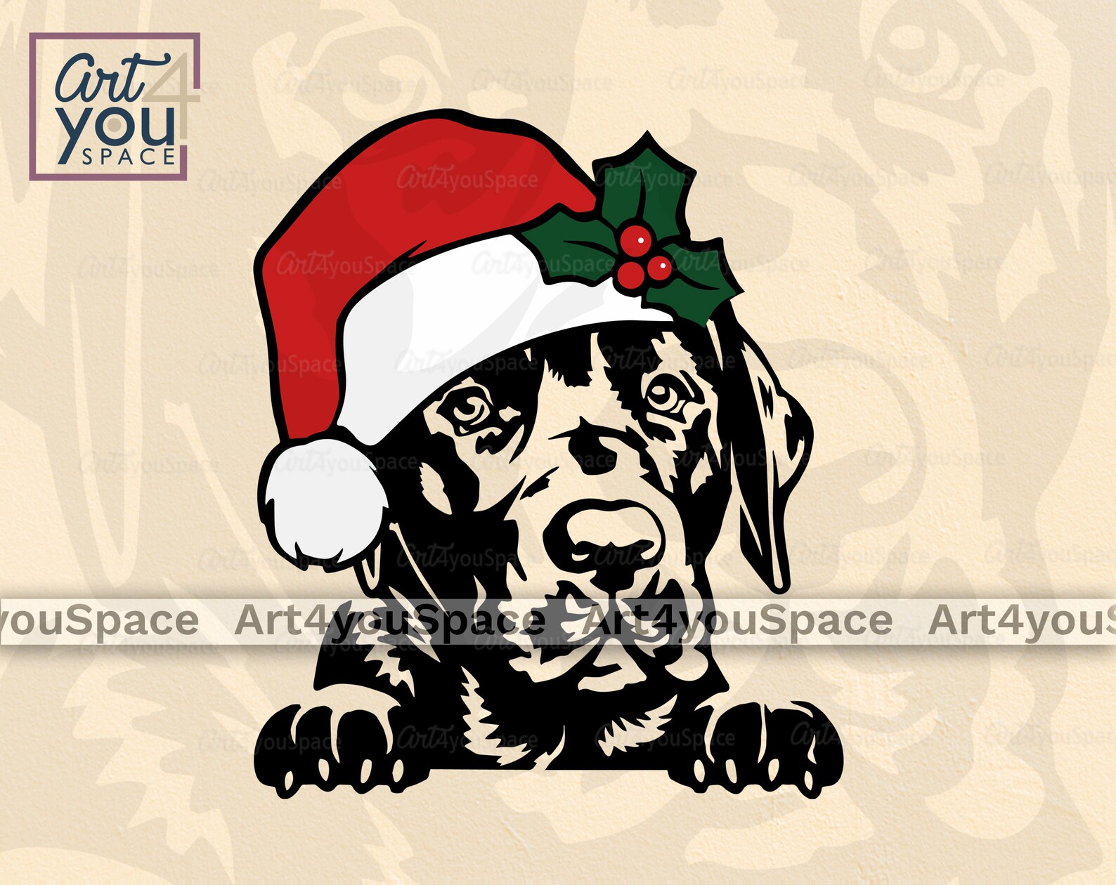 Black Labrador Dog Svg Cricut Christmas Labrador Retriever - Etsy