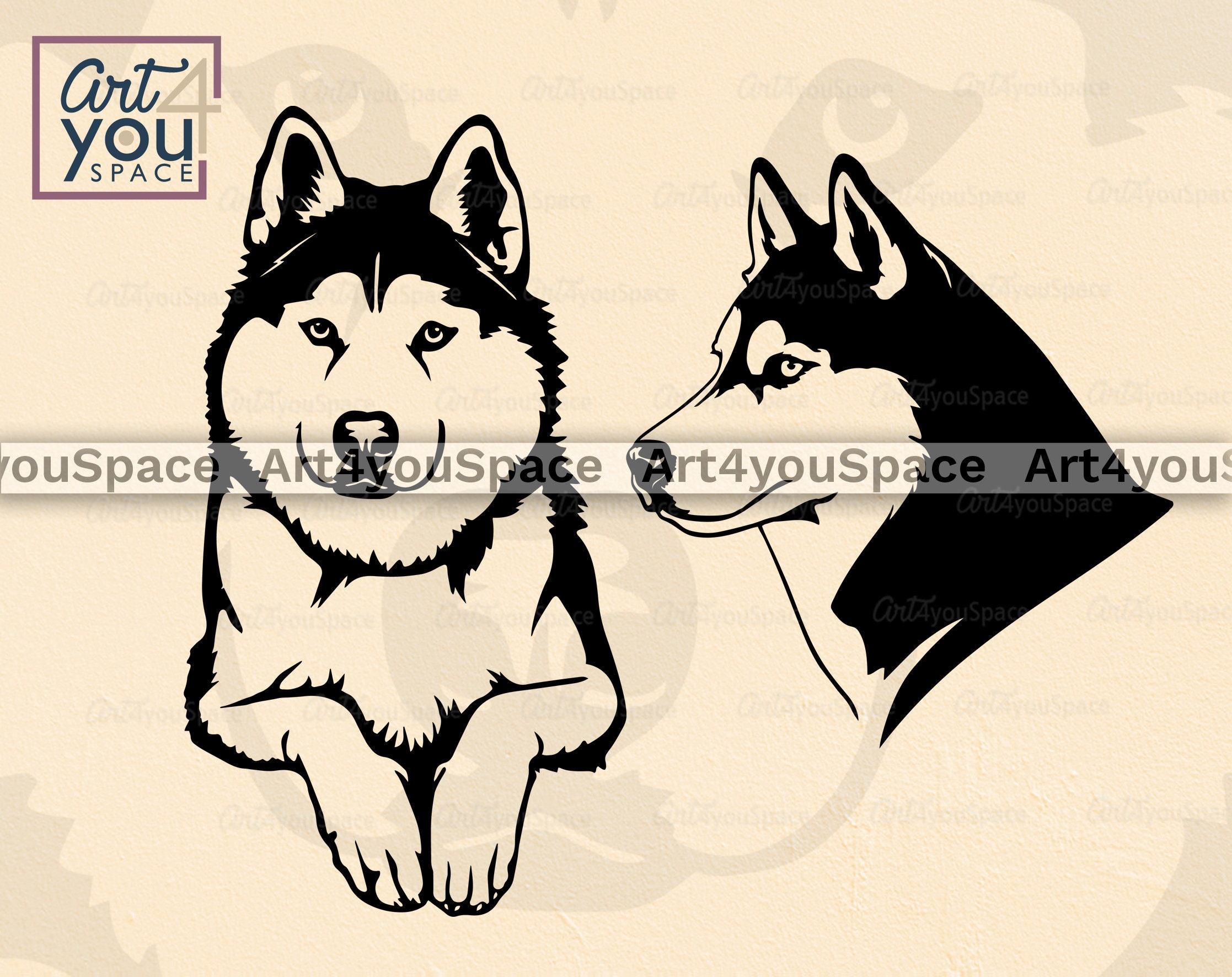 Husky SVG Dog Svg Cricut Siberian Husky Breed Clipart - Etsy