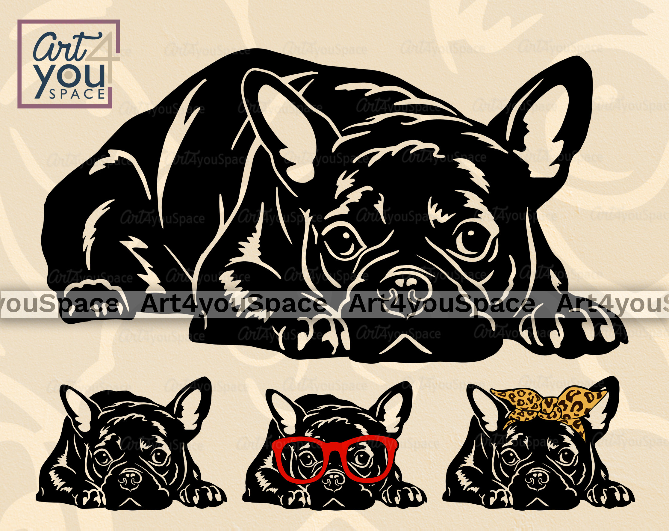 French Bulldog SVG, Frenchie Clipart, Dog Svg Cricut Download, PNG ...