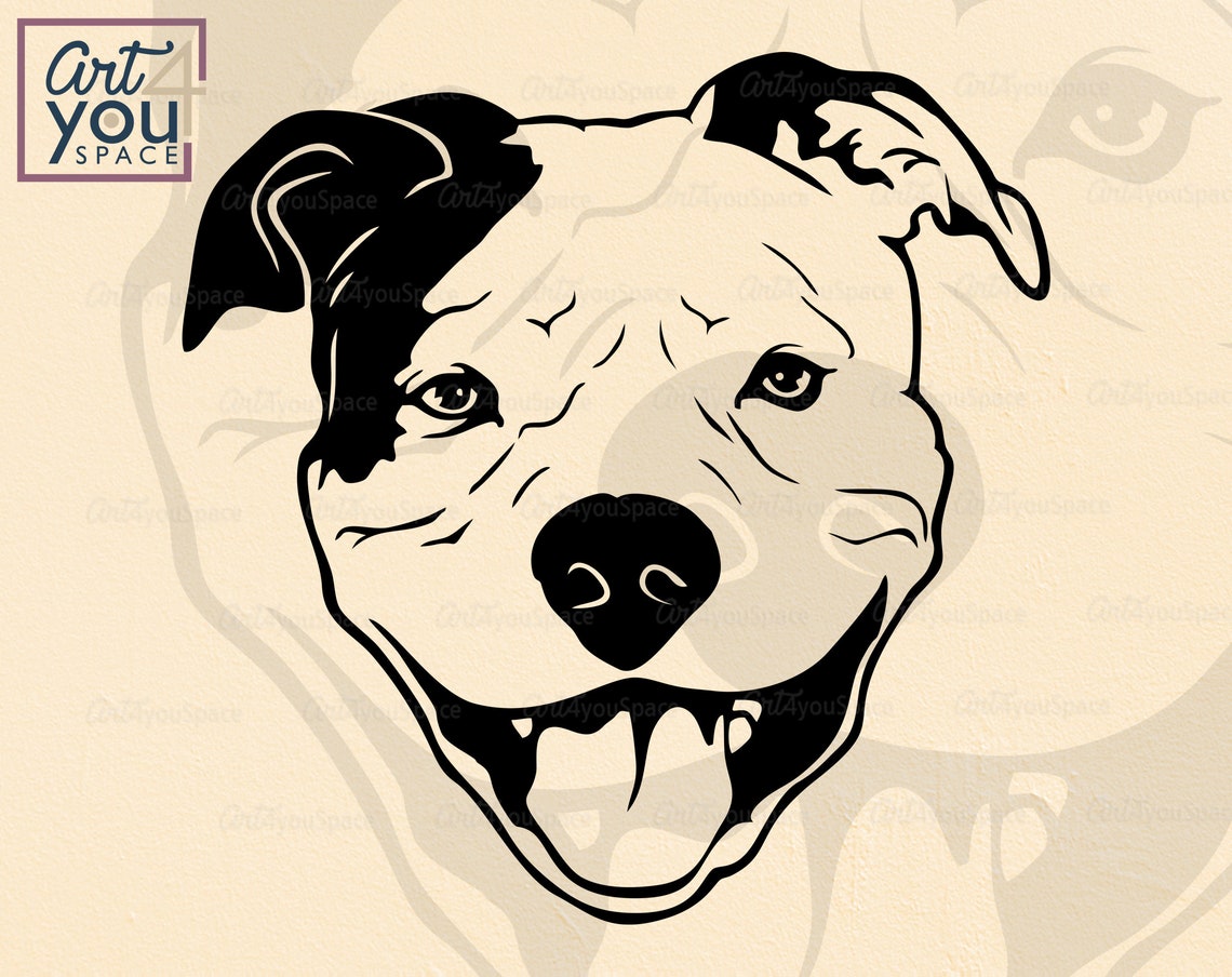 Pit Bull Svg Dog Svg Cricut Funny Face Head Clipart Png - Etsy Canada