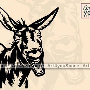 Donkey Svg, Cricut Projects, Laser Cut Vector, Dxf Files for Plasma Cnc ...