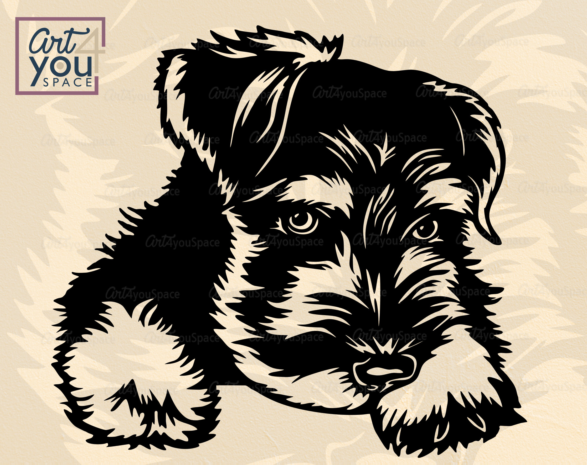 Schnauzer Svg Miniature Schnauzer Dog Svg Cricut Dxf Plasma | Etsy