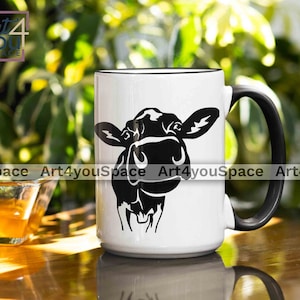 Cows Svg Cricut, Heifer Png, Funny Farm Animal Clipart Download, Face ...