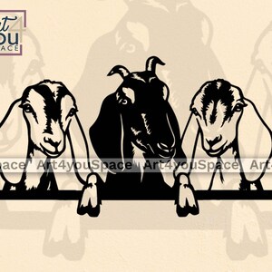 Nubian Goat Svg Files for Cricut, Plasma Laser Cut DXF Vector Download ...