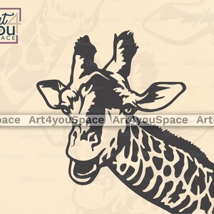 Giraffe SVG, Africa, Safari Animal, Wild Life, Funny Giraffes, Head ...