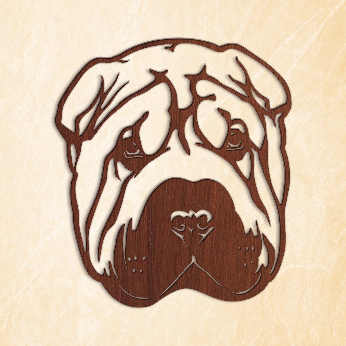 Shar Pei Svg Dog Svg Files for Cricut Face Head Clipart | Etsy Canada