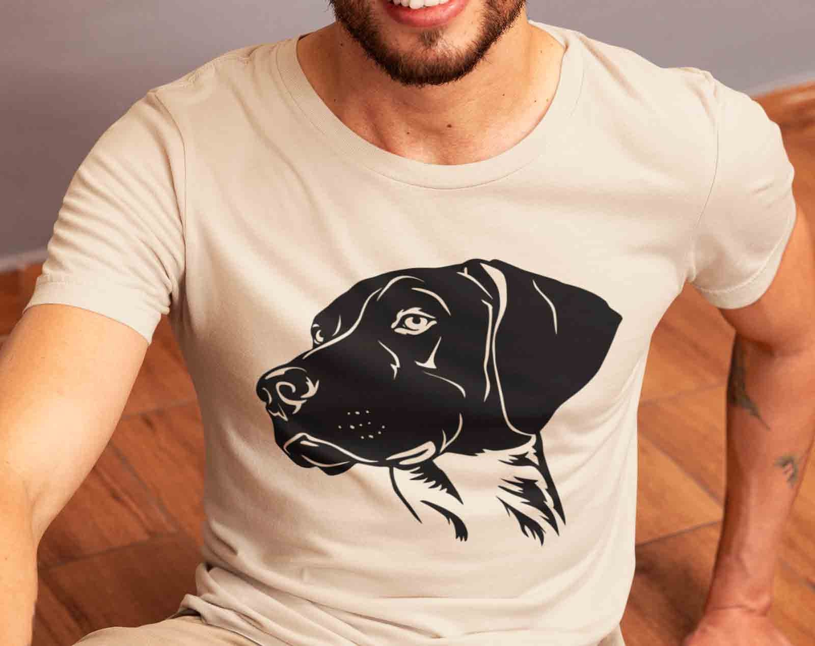 German Shorthaired Pointer Art, GSP Svg, Cricut Project, Dog Face ...