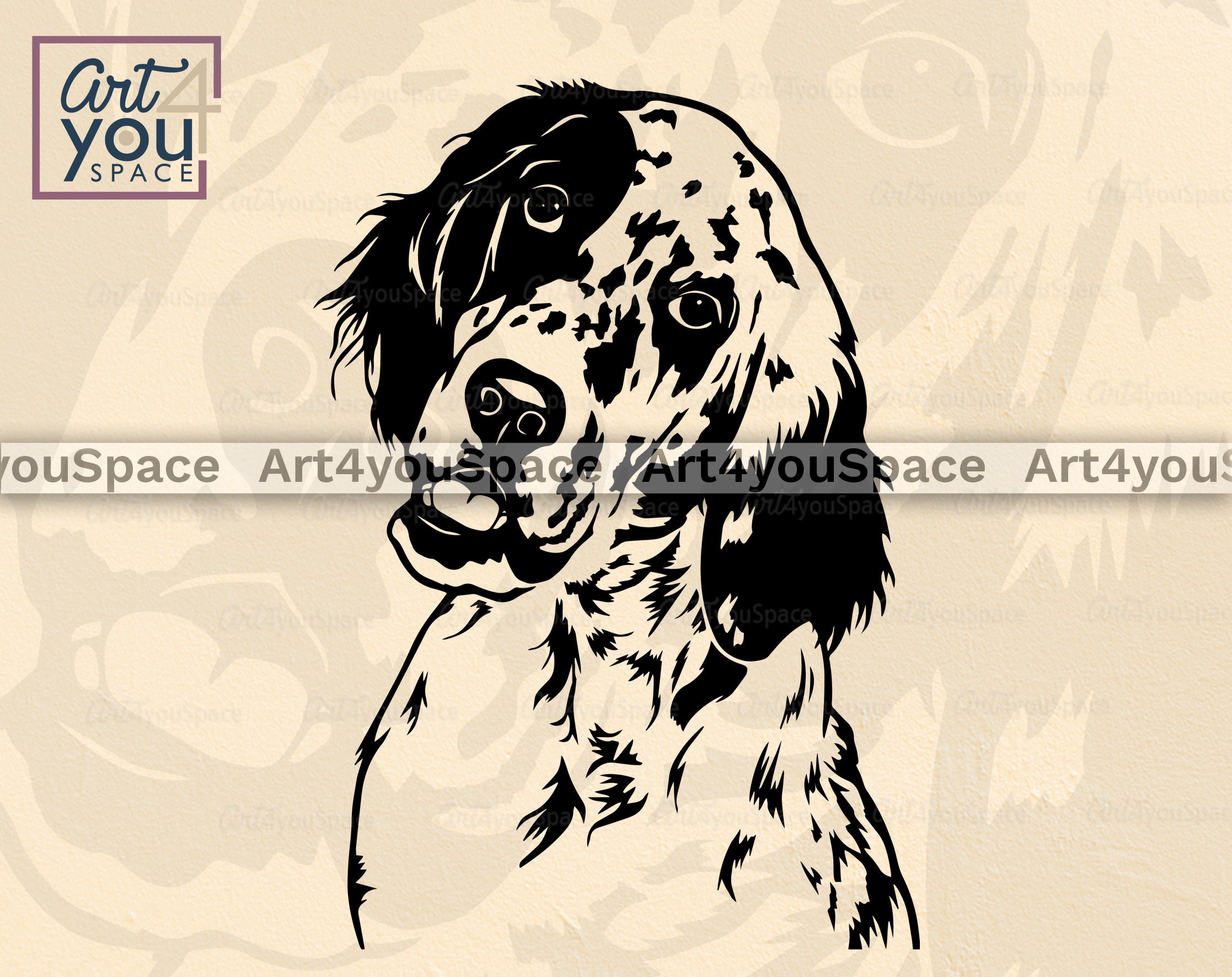 English Setter svg dog svg files for Cricut hunting breed | Etsy