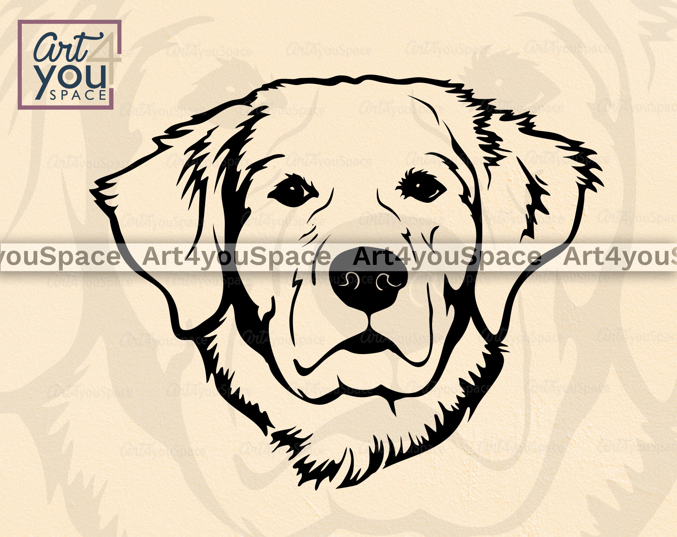 Golden Retriever SVG labrador svg Goldie lab Download | Etsy
