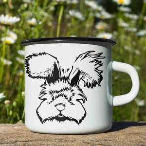 Rabbit SVG, Bunny Svg, Angora Rabbit Breed, Hare, Cute Animal, Face ...