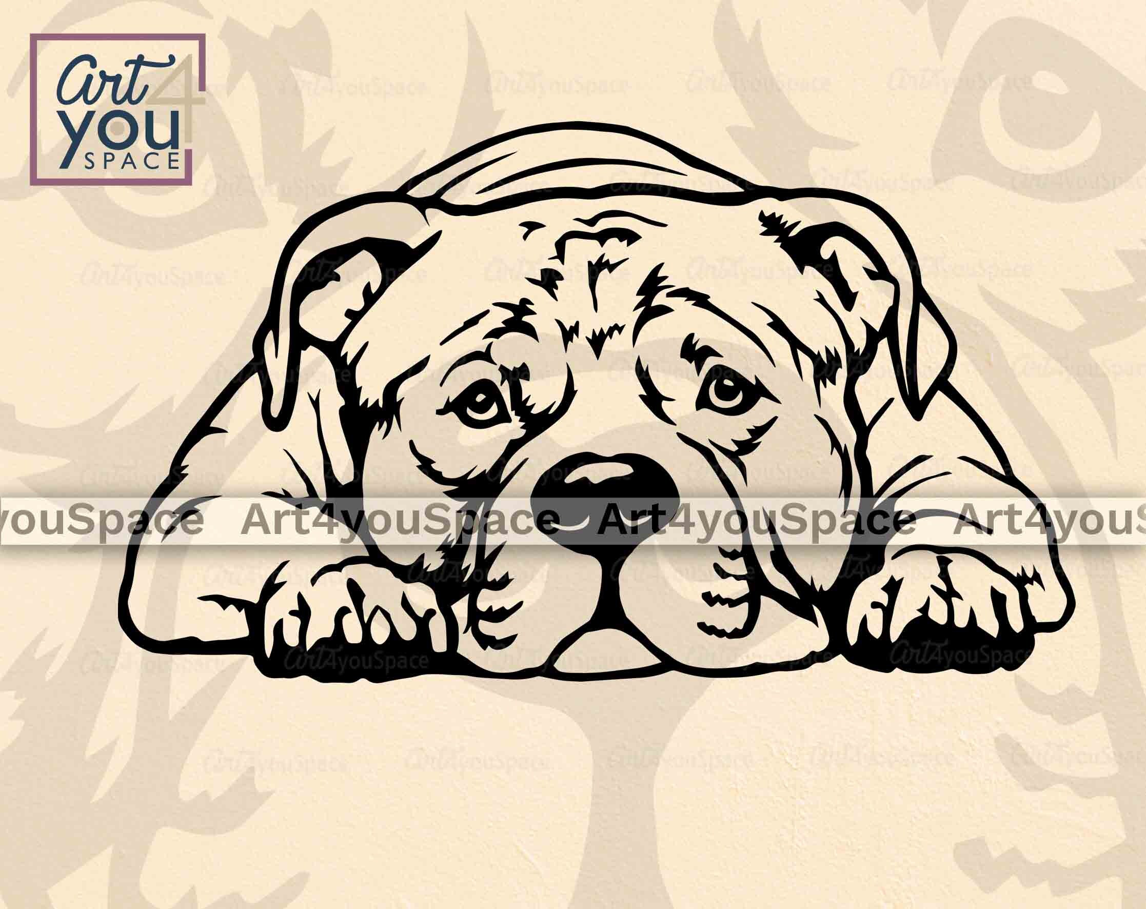 American Bully Svg, Dog Svg, Cricut, Cute Pet Glasses Clipart Breed ...