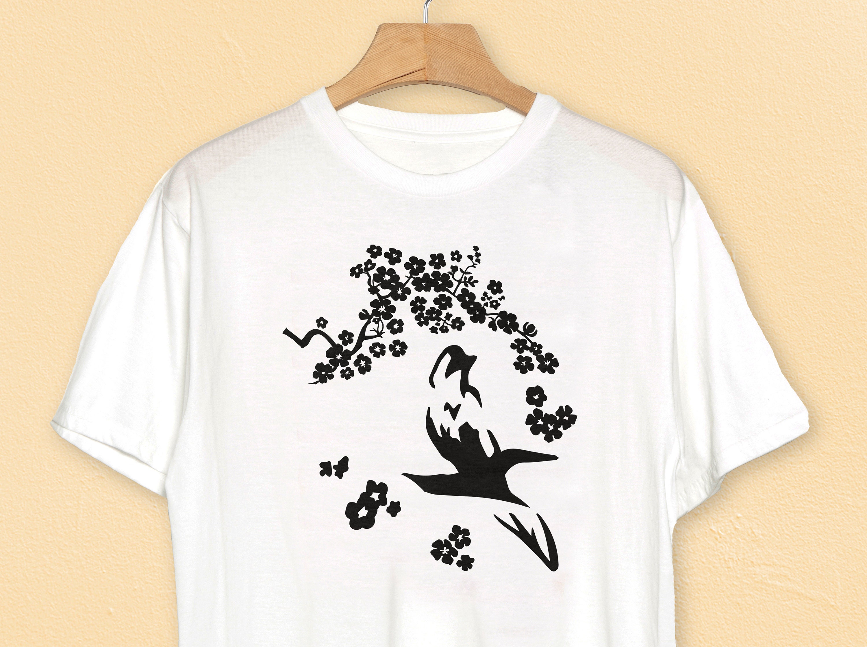 Sakura Svg, Japanese Blossom Tree Svg, Bird, Laser Engraving, Etching ...