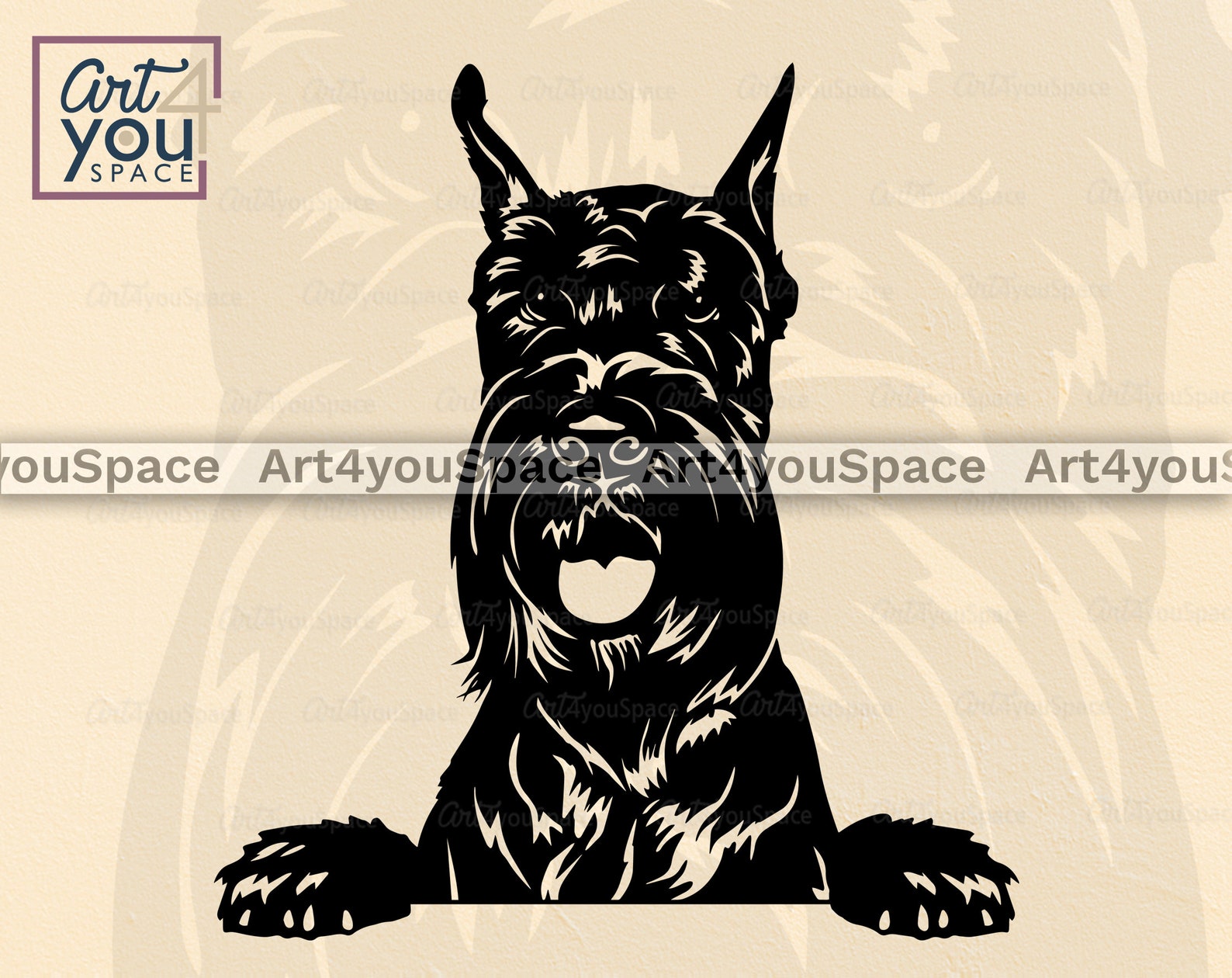 SVG Giant Schnauzer Dog Svg Files for Cricut, Clipart, Dxf Plasma CNC ...