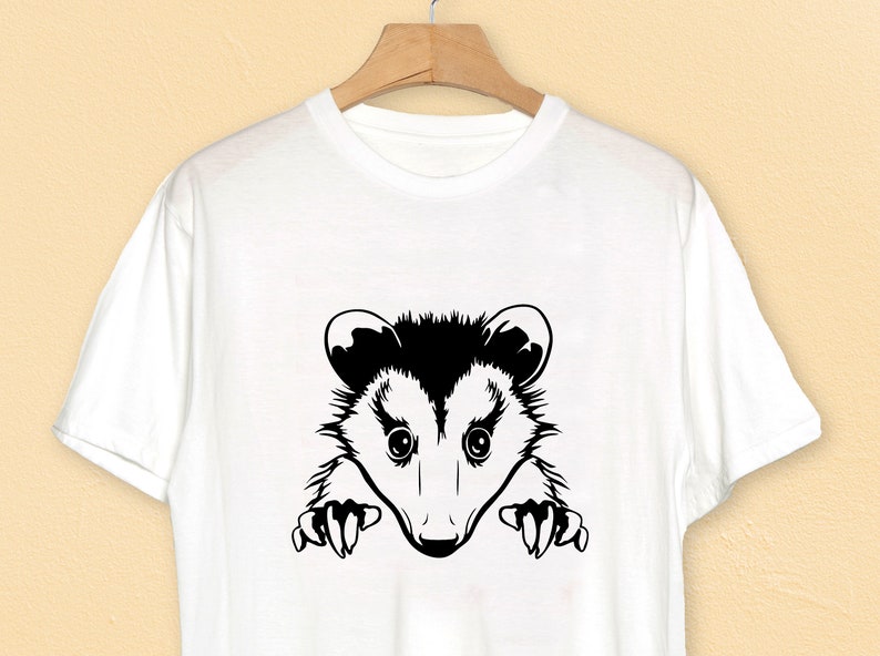 Opossum SVG Possum Woodland Wild Virginia Opossum Peeking - Etsy