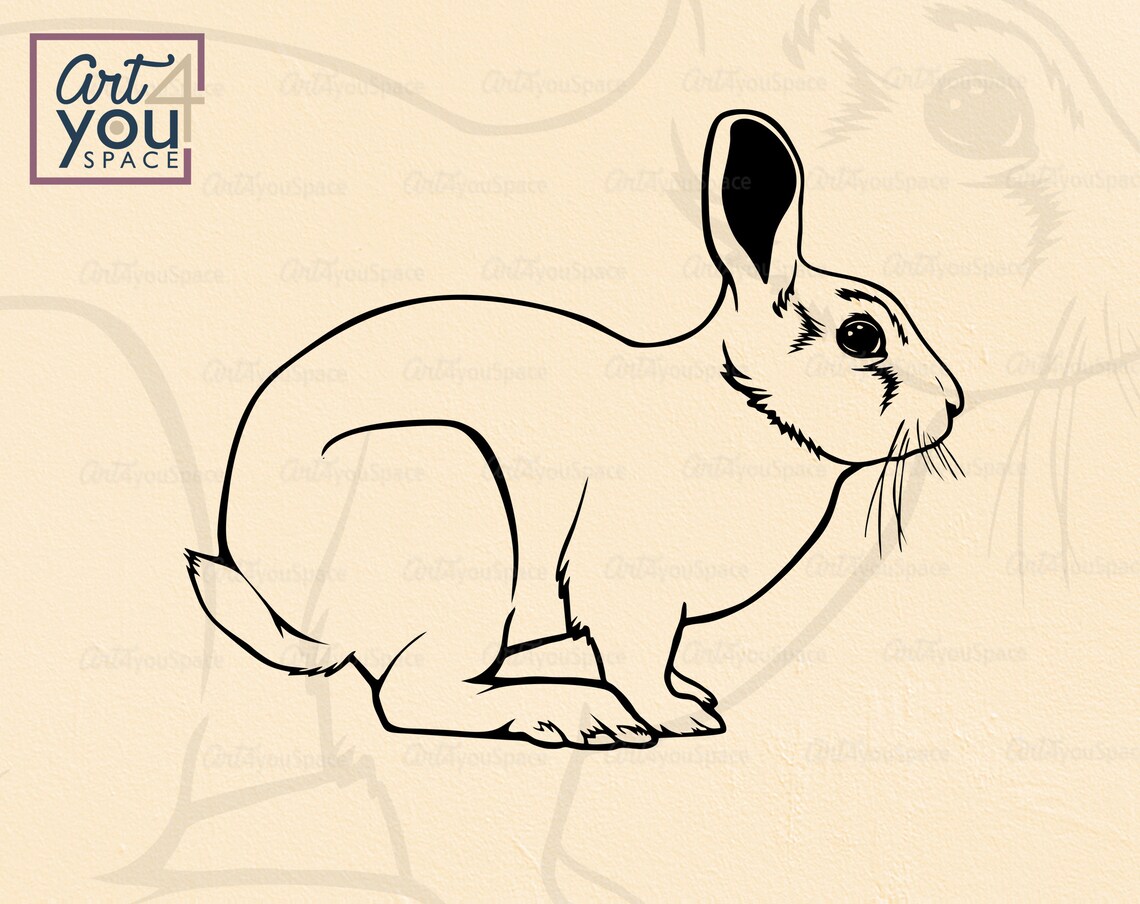 Rabbit SVG Bunny Svg Files for Cricut Easter Farm Animal - Etsy