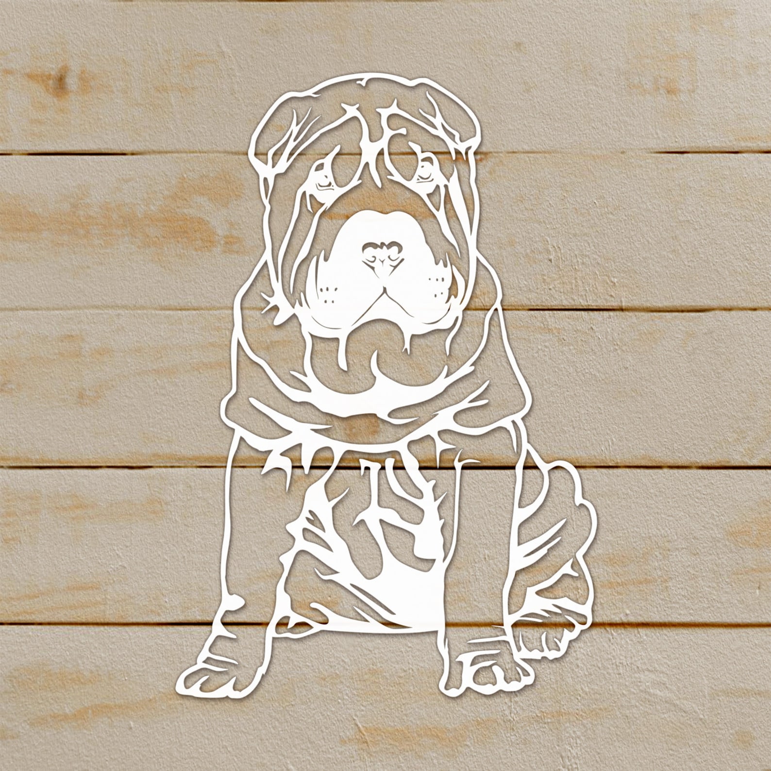 Shar Pei Svg Dog Svg Files for Cricut Face Head Clipart - Etsy