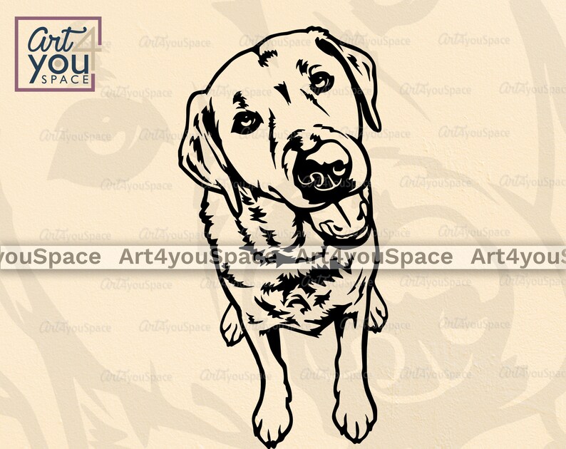 Labrador Svg Files for Cricut Dog Clipart Yellow Lab Breed - Etsy