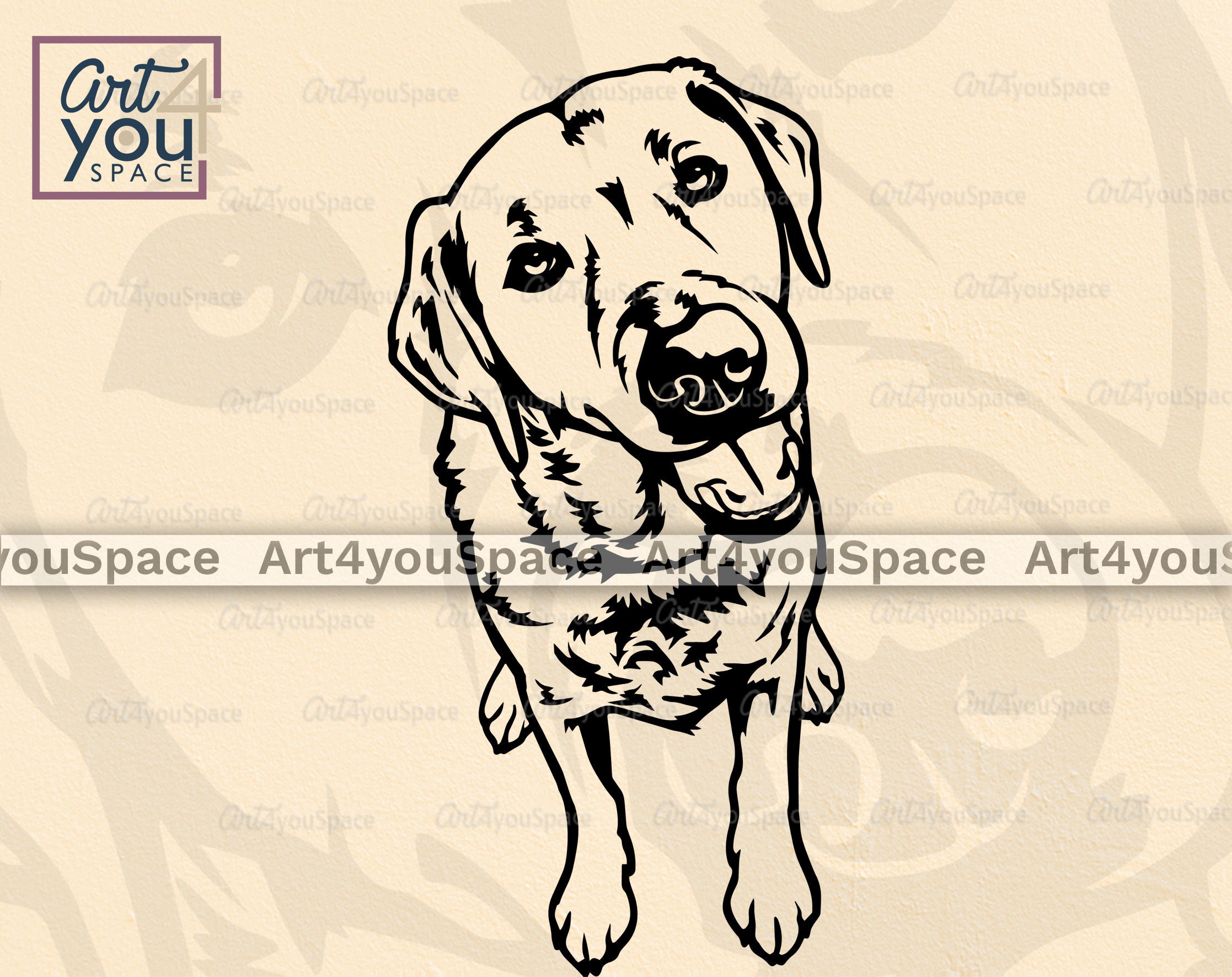 Labrador Svg Files for Cricut Dog Clipart Yellow Lab Breed - Etsy