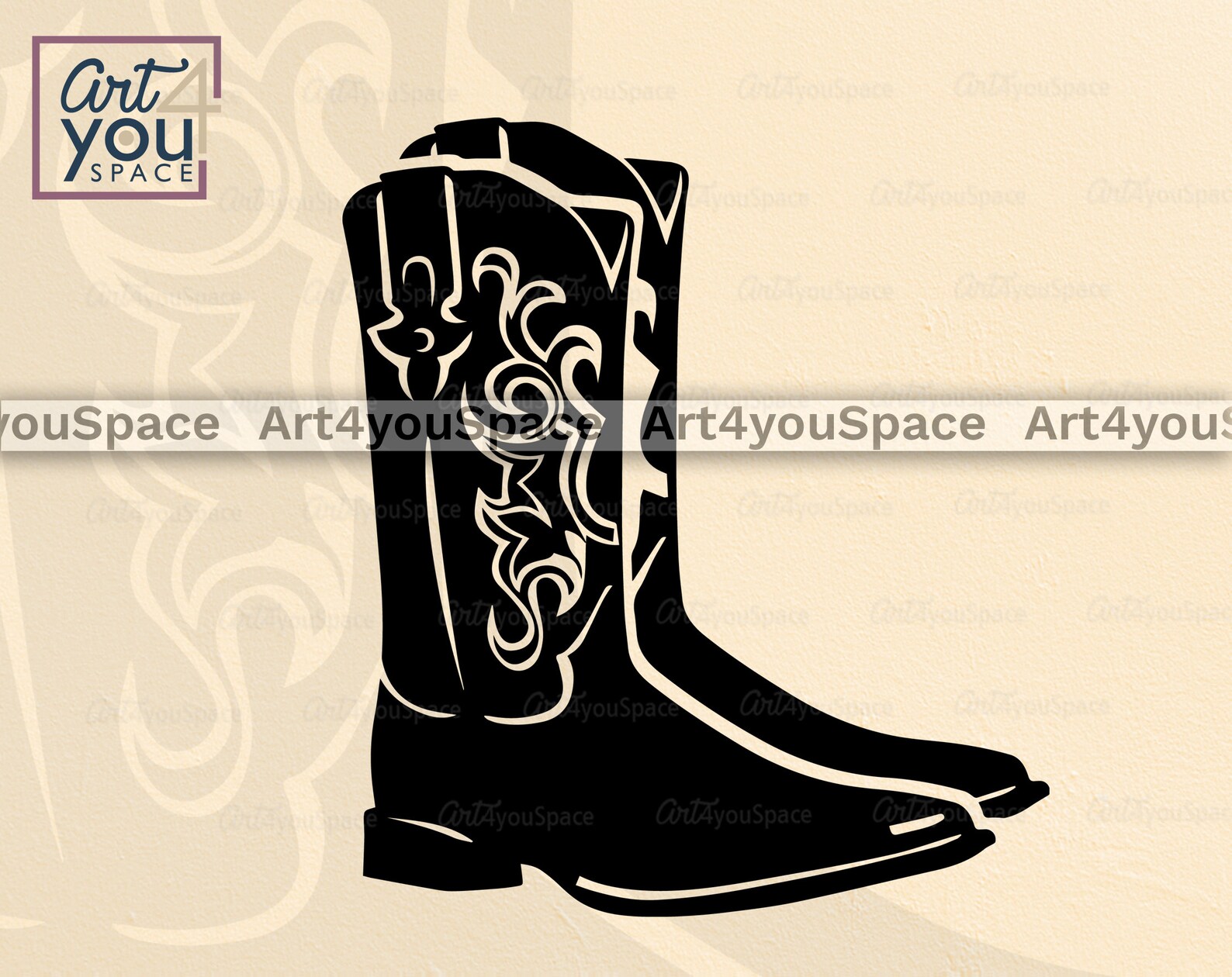 Cowboy Boot Hat Svg Files for Cricut Western Country Clipart - Etsy Canada