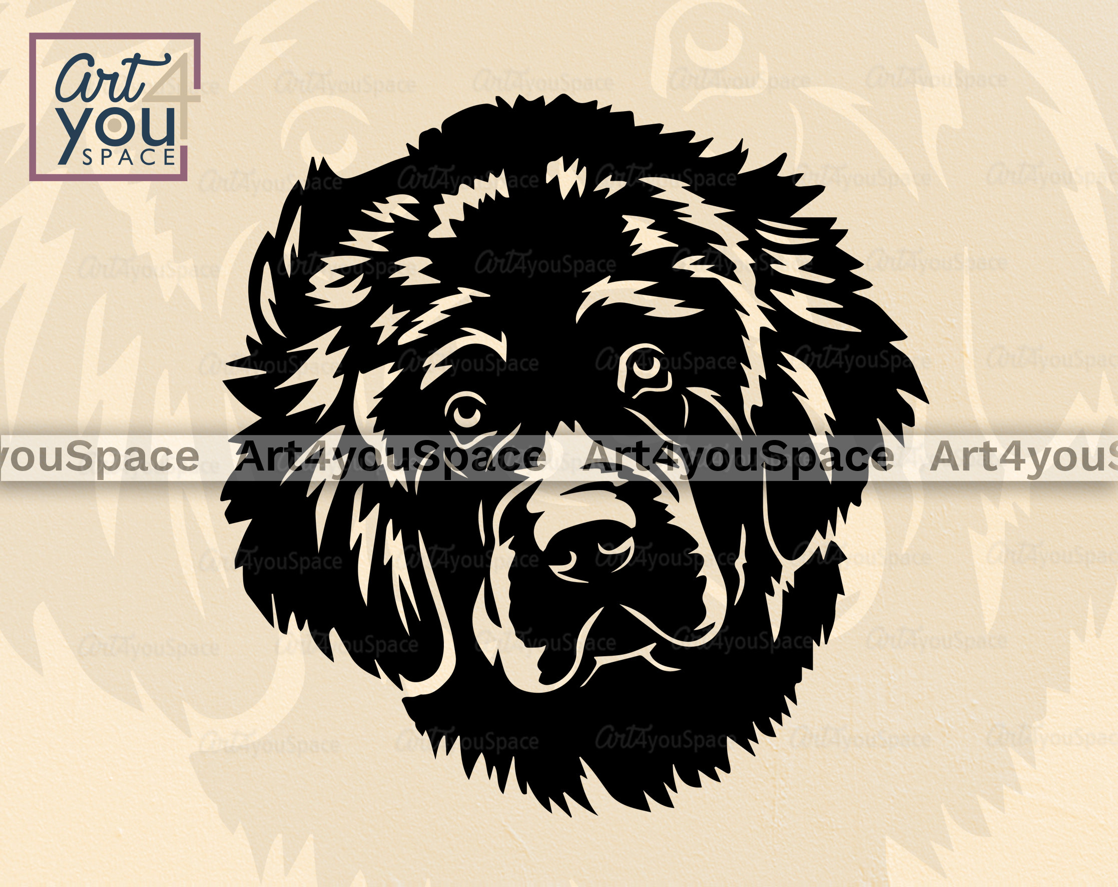 Newfoundland svg dog svg file for Cricut Newfie art Clipart | Etsy