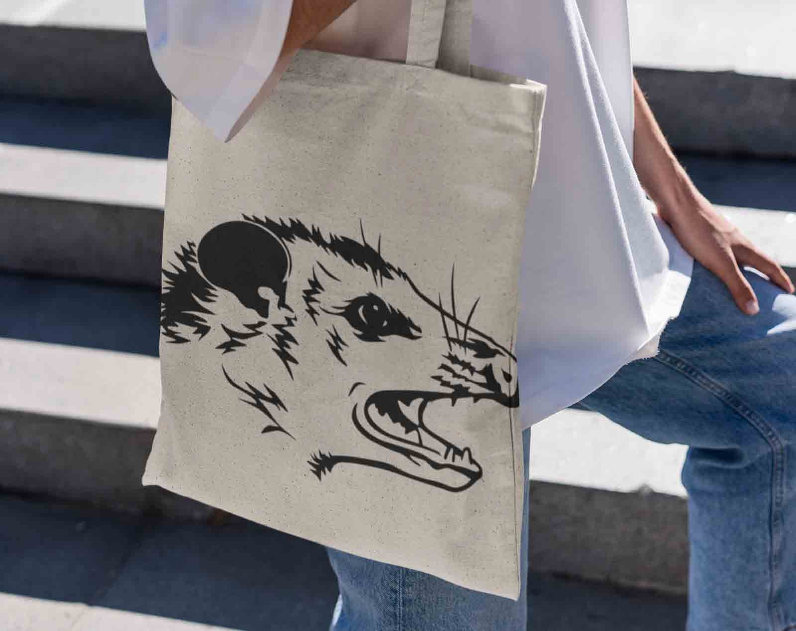 Opossum Svg, Possum Screaming Clipart, Woodland Animal, Wild Nature ...