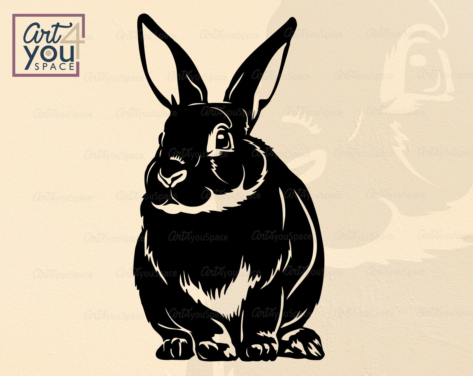 Rabbit SVG Bunny Svg Files for Cricut Easter Farm Animal - Etsy